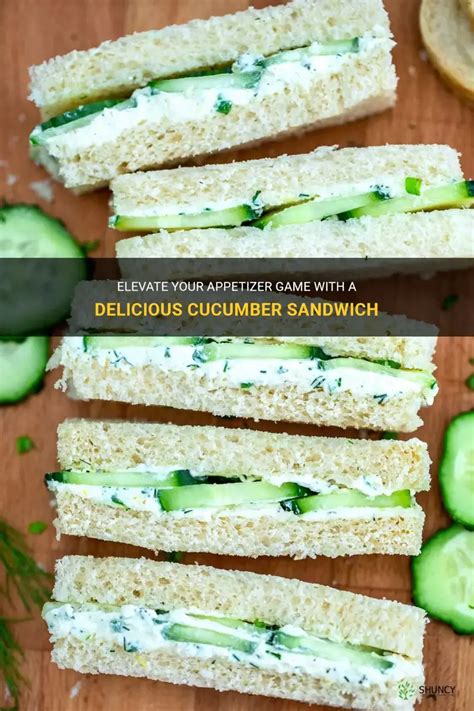 Elevate Your Appetizer Game With A Delicious Cucumber Sandwich Shuncy