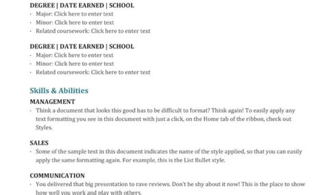 Resumes And Cover Letters Office In Simple Resume Template Microsoft