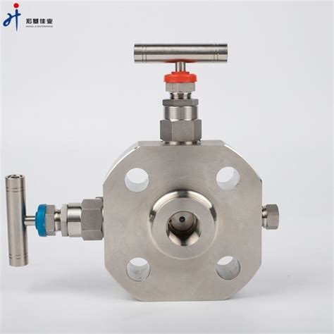 Forging 2 Way Manifold Valve Stainless Steel Monoflange Valve 6000psi Needle Valve Flange And