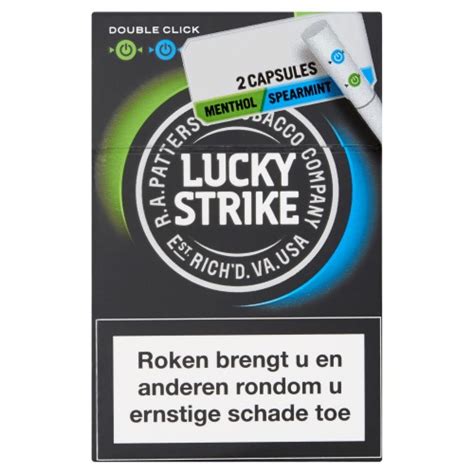Lucky Strike Double Click Spearmint Menthol Cigs 10 Cartonslucky