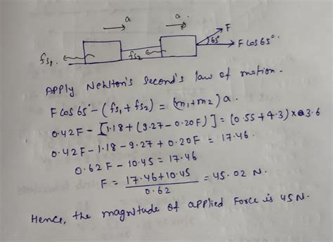 Solved Two Blocks Connected By A String Are Pulled Across A