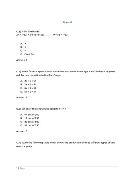 Grade 8 Set 2 Pdf