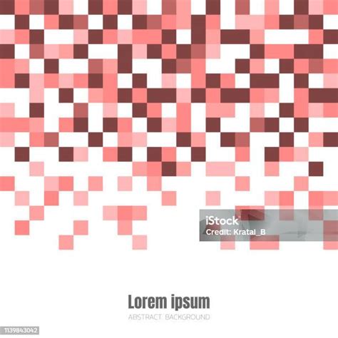 핑크 픽셀 모자이크 기술 추상 흰색 배경 사각형 기하학적 디지털 공간 모노톤 배경 화면 웹사이트 커버 포스터 배너 브로셔 평면 벡터 그래픽 디자인에 대 한 템플릿 0명에