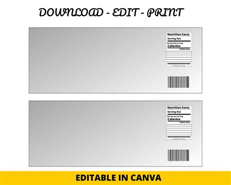 Soda Can Label Template Custom Wrapper Party Favor Digital Download