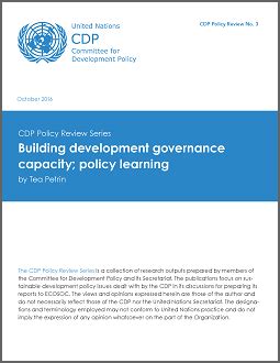 CDP Policy Review Series Document Type CDP Department Of Economic And Social Affairs