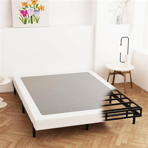 Maenizi Queen Box Spring 4 Inch Low Profile Heavy Duty Metal Box