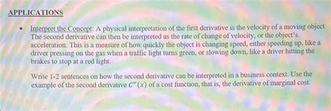 Solved Interpret The Concept A Physical Interpretation Of