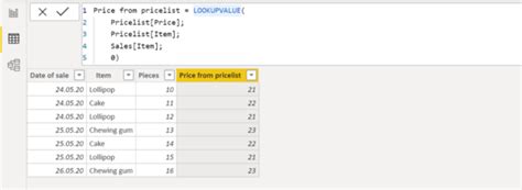 Lookupvalue Assigning Of Values From Other Table Without Relation Dax Power Pivot Power Bi