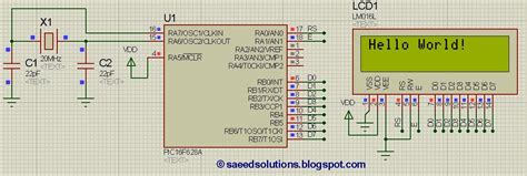 Lcd 16x2 Interfacing With Pic16f877a Simulation Liquid 49 Off