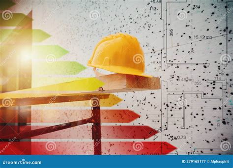 Polystyrene Thermal Cladding For Energy Saving On A New House Stock Image Image Of Isolation