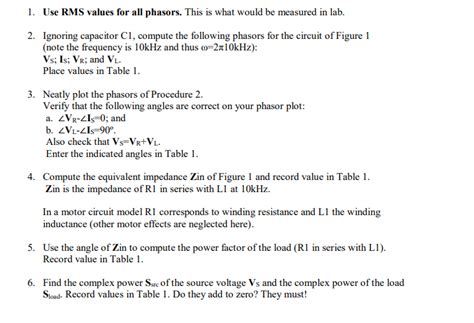 solved 1 use rms values for all phasors this is what would
