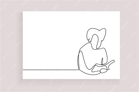 Один умный мальчик подросток читает книгу с фокусным рисунком Премиум векторы