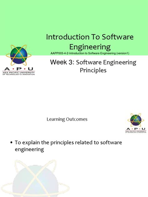 Week 3 Software Engineering Principles Obe Pdf Computer