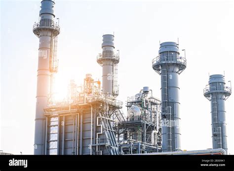 Industrial Zonethe Equipment Of Oil Refiningclose Up Of Industrial