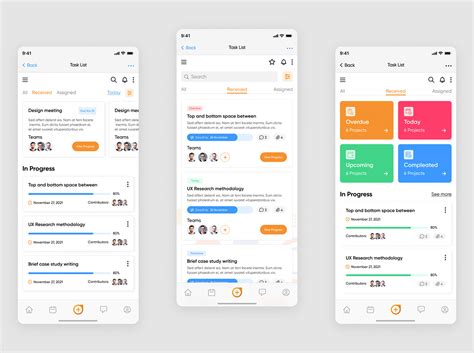Task Management App UI Design 12 Images Behance Task Management App UI Design 12 Images Behance