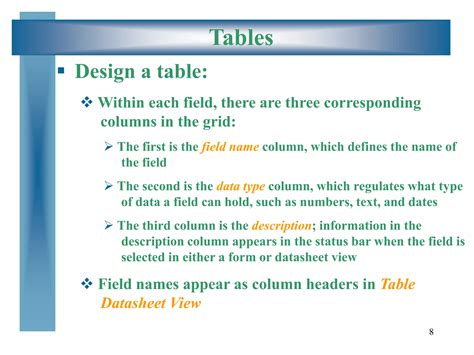 Ms Access Tables Forms Queries Reportsppt