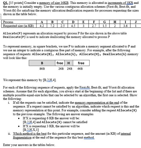 Solved Q Points Consider A Memory Of Size KB This Chegg Com