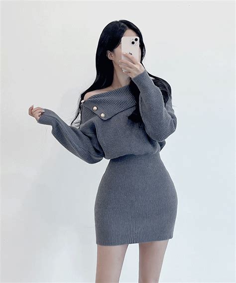 [팔뚝커버 여리섹시]허리잘록 오프숄더 밴딩 청순 섹시 원피스 3color 에이블리