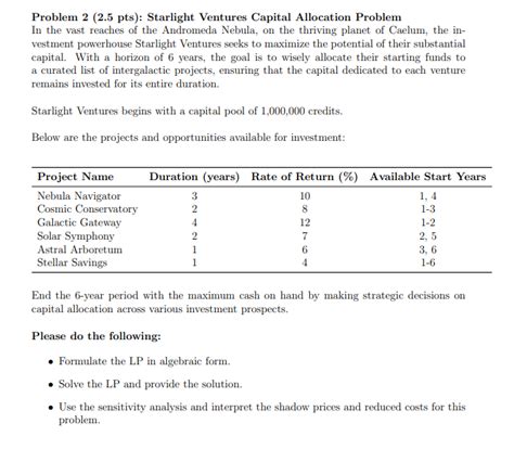 solved please do the following formulate the lp in algebraic