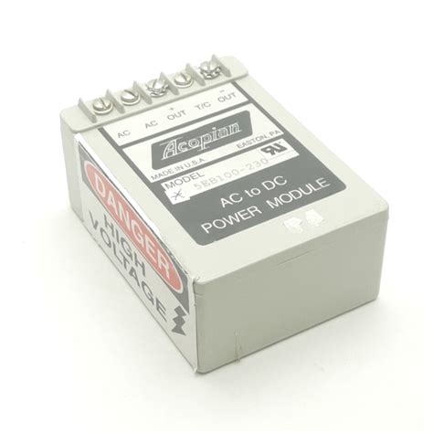 Acopian 5eb100 230 Ac To Dc Power Supply 1 A 250 Vac Chassis Mount