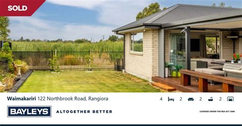 Residential Asking Price Nz830000 122 Northbrook Road Rangiora