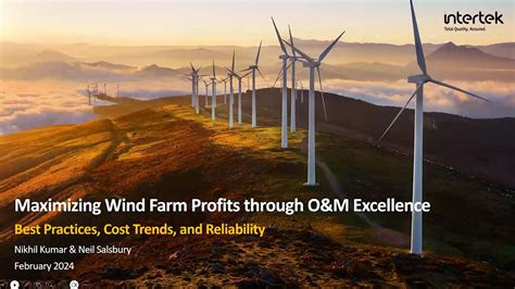 Webinar Recording Maximizing Wind Farm Profits Through Oandm Excellence