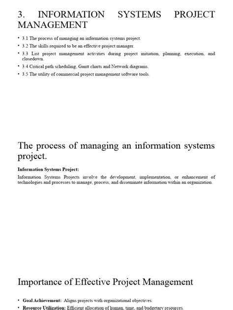Information Systems Project Management Pdf