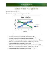 A Equilibrium Assignment Finished Pdf Equilibrium Assignment Part I Equilibrium
