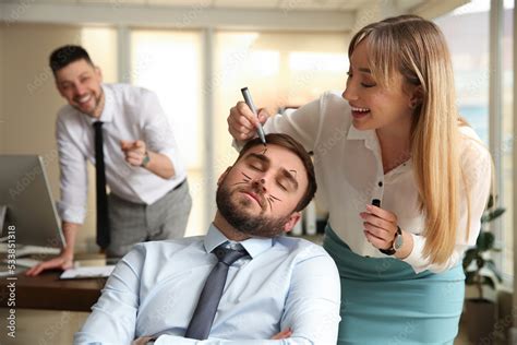 Sleeping Funny Office