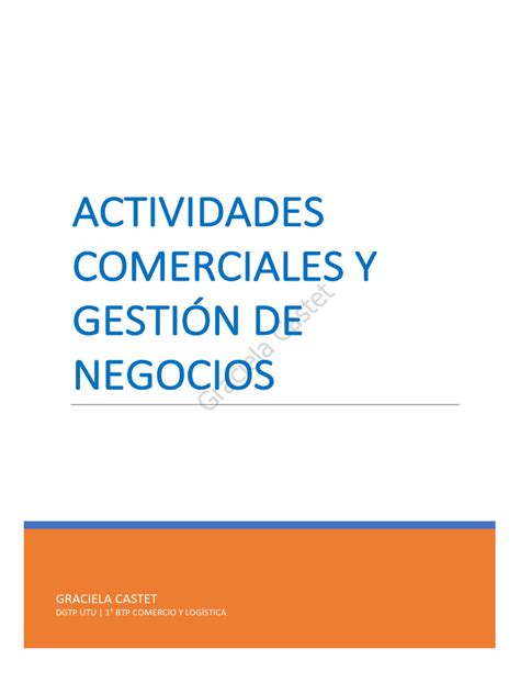 Unidad 1 El Comercio Como Una Actividad Humana Pdf