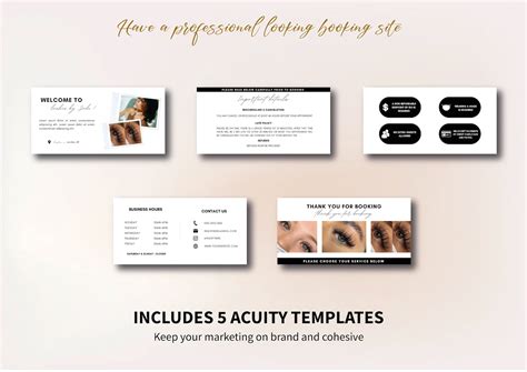 DIY Acuity Scheduling Template Website Template Black And Etsy