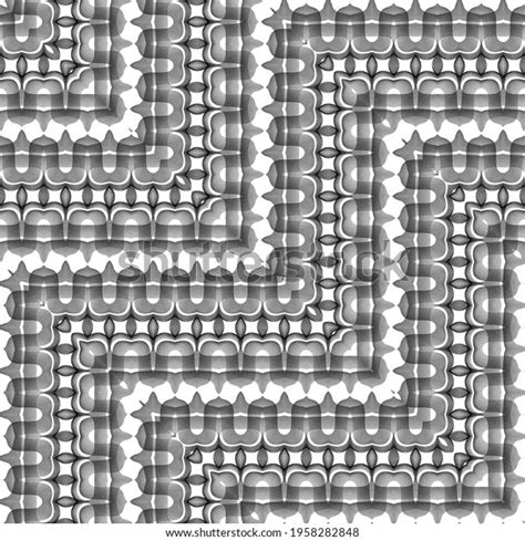 Design Seamless Zigzag Decorative Pattern Abstract Stock Vector Royalty Free 1958282848