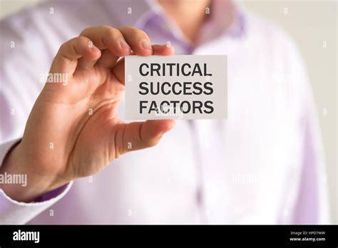 Critical Success Factors Hi Res Stock Photography And Images Alamy