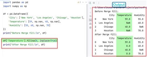 Pandas Merge Fill Nan With 0 In Python