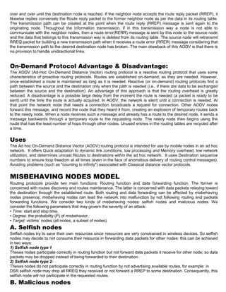 Final Report Routing Misbehavior PDF