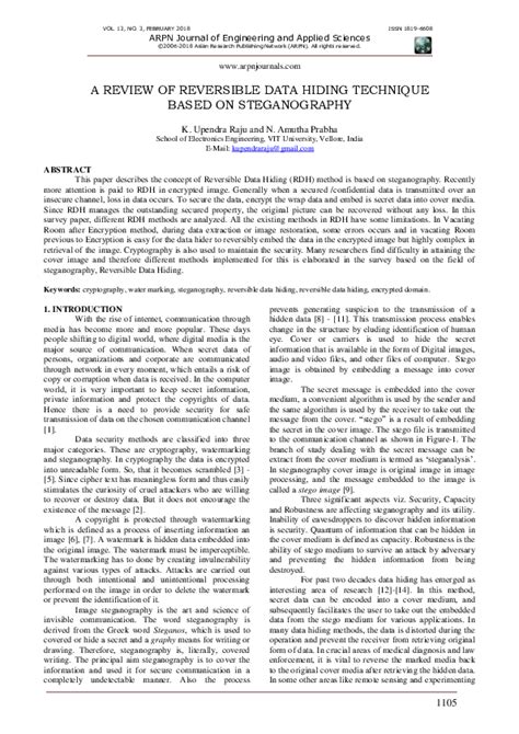 Pdf A Review Of Reversible Data Hiding Technique Based On