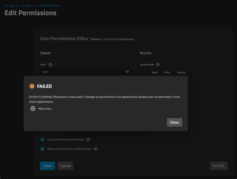 Permissions Issue From Ix Apps Folder Truenas General Truenas Community Forums