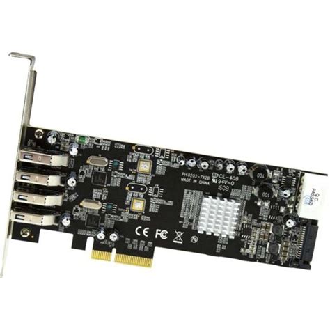 Startech Com Port Pci Express Pcie Superspeed Usb Card Adapter Pexusb S V Novatech