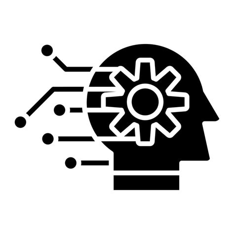 Machine Learning Glyph Icon 15037323 Vector Art At Vecteezy