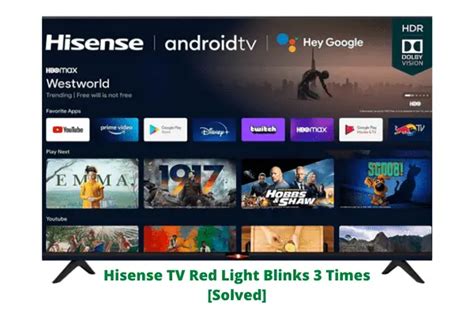 Hisense Tv Red Light Blinks 3 Times [5 Easy Solutions]