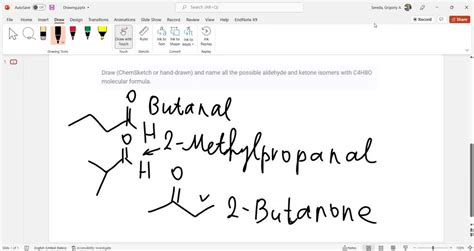 Solved Draw Chemsketch Or Hand Drawn And Name All The Possible
