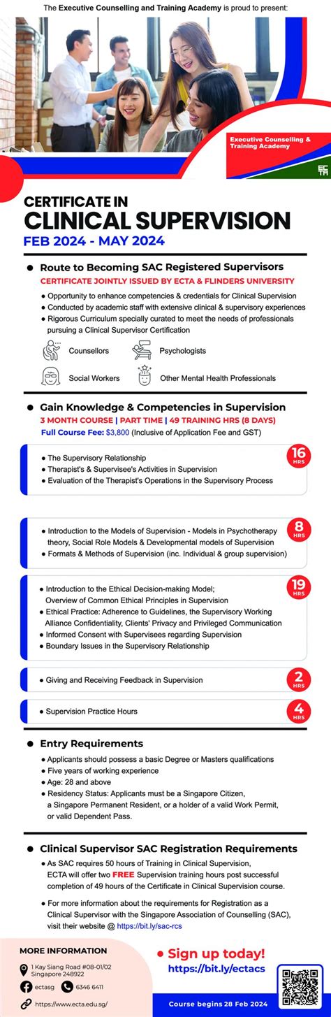 Certificate In Clinical Supervision ECTA Private Education Institution
