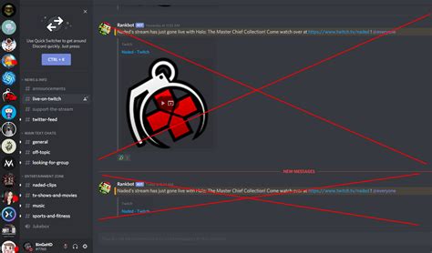 New Stream Live Notification Clutter Free Suggestion Discord