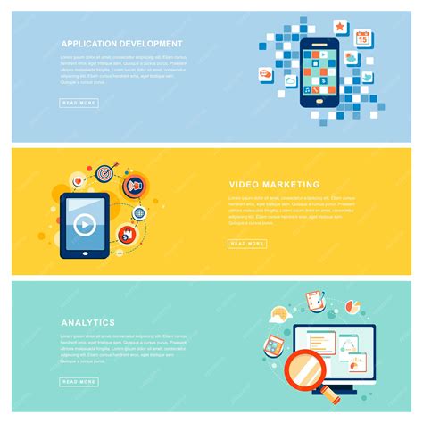 Premium Vector Application Marketing Concept In Flat Design