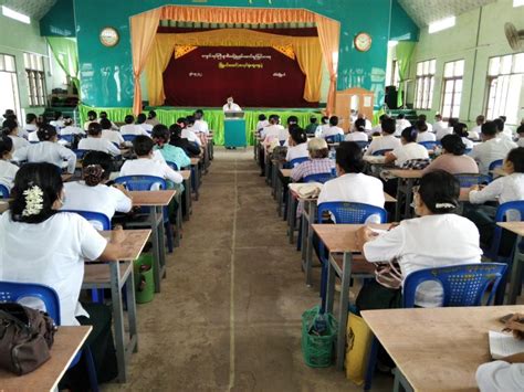 အိမ်မဲမြို့နယ်တွင် ၂၀၂၂ ၂၀၂၃ ပညာသင်နှစ် အခြေခံပညာကျောင်းအုပ်ကြီးများ စီမံခန့်ခွဲမှု စွမ်းဆောင်ရည