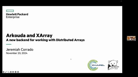 Pangeo Showcase Arkouda As An Xarray Backend For Hpc Pangeo