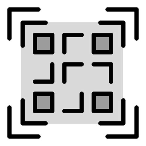 Premium Vector Reader Code Frame Icon Outline Vector Scan Barcode Scanner Qrcode Color Flat