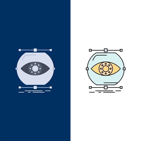Visualize Conception Monitoring Monitoring Vision Flat Color Icon Vector 14698680 Vector Art At