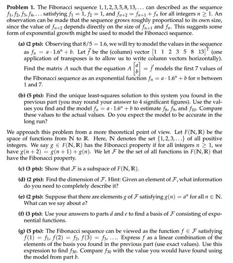 The Fibonacci Sequence 1 1 2 3 5 8 13 Can
