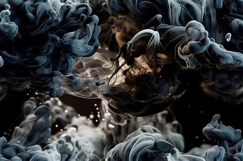 Premium Ai Image Capture The Beauty Of Fluid Movements Using Ink To Create Stunning Abstract